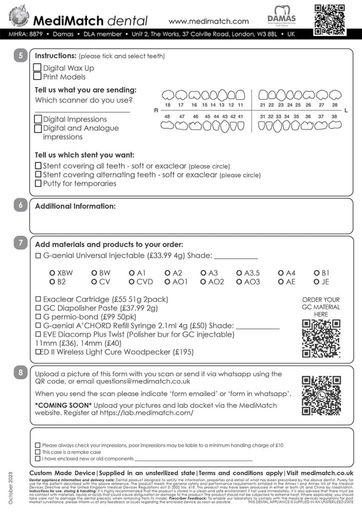 Direct bonding protocol from scanner | MediMatch Dental Laboratory